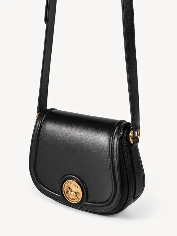Chloé Horse Medal Saddle Crossbody Bag - Black