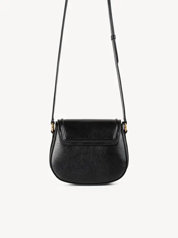 Chloé Horse Medal Saddle Crossbody Bag - Black