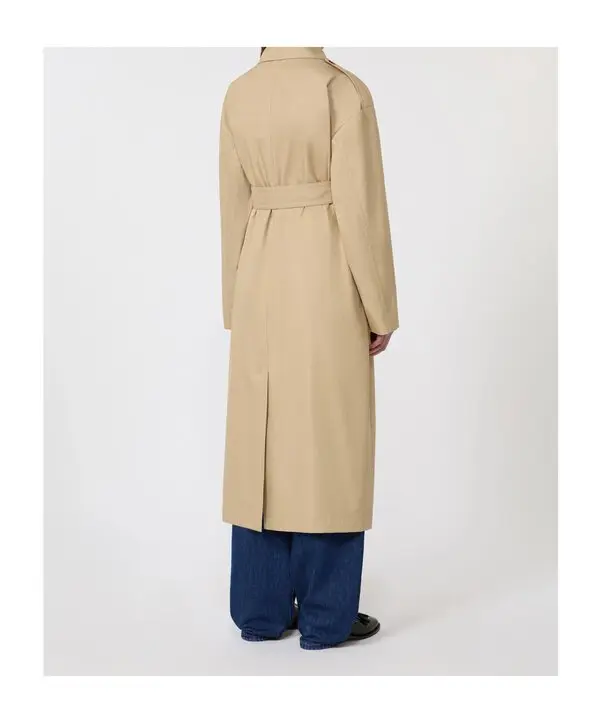 Max Mara Belted Cotton Trench Coat - Colonial