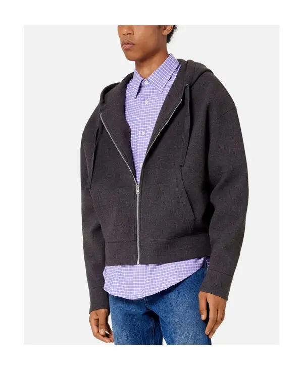 AMI Paris Drop Shoulder Zip-fastening Hoodie