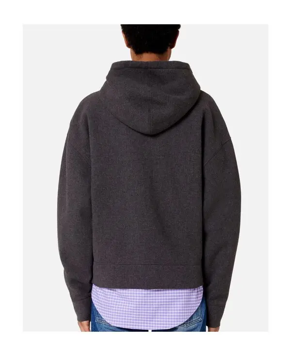 AMI Paris Drop Shoulder Zip-fastening Hoodie