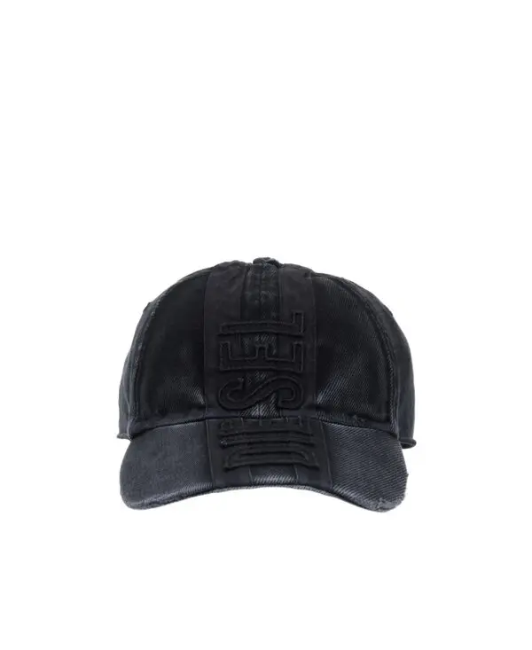 DIESEL® Distressed-effect Denim Cap - Black
