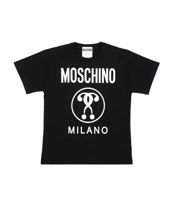 Moschino Question Mark Logo T-shirt - Black
