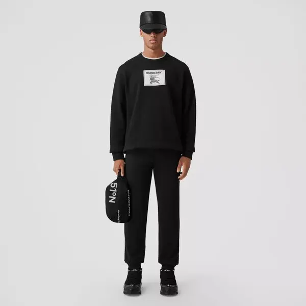 Burberry Equestrian Knight Patch Jogging Pants