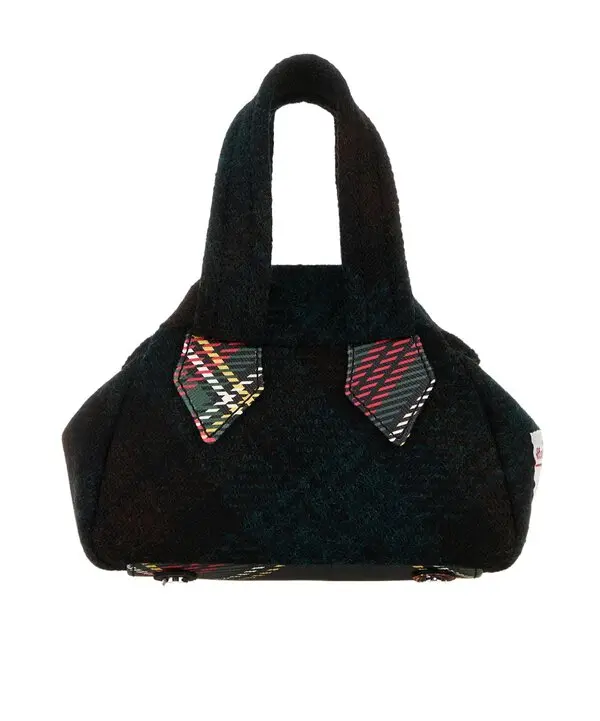 VIVIENNE WESTWOOD Mini Handbag With Logo Embroidery - Black