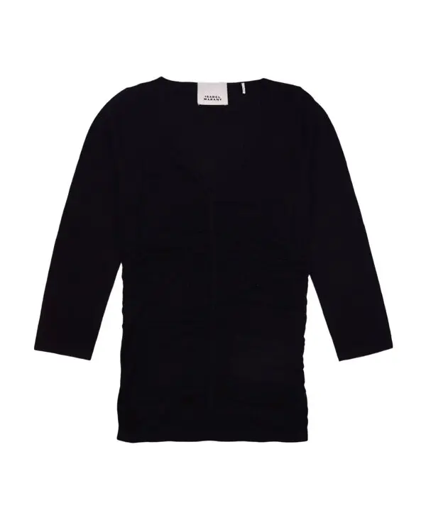 Isabel Marant Étoile Gathered Detail Long Sleeve Top