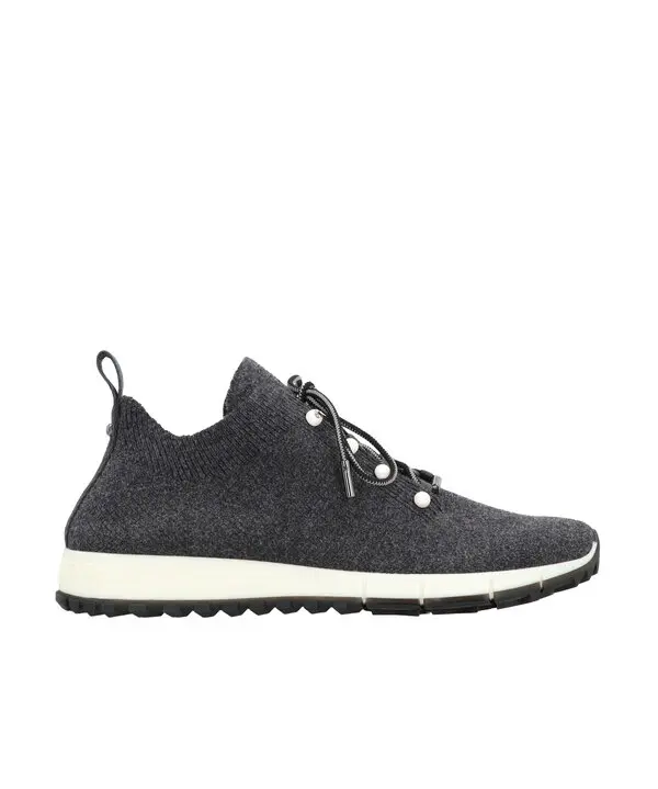 JIMMY CHOO Veles Lace-up Sneakers - Black