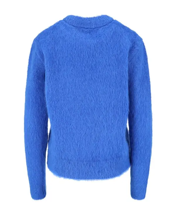Balmain Logo Jacquard Crewneck Knitted Jumper