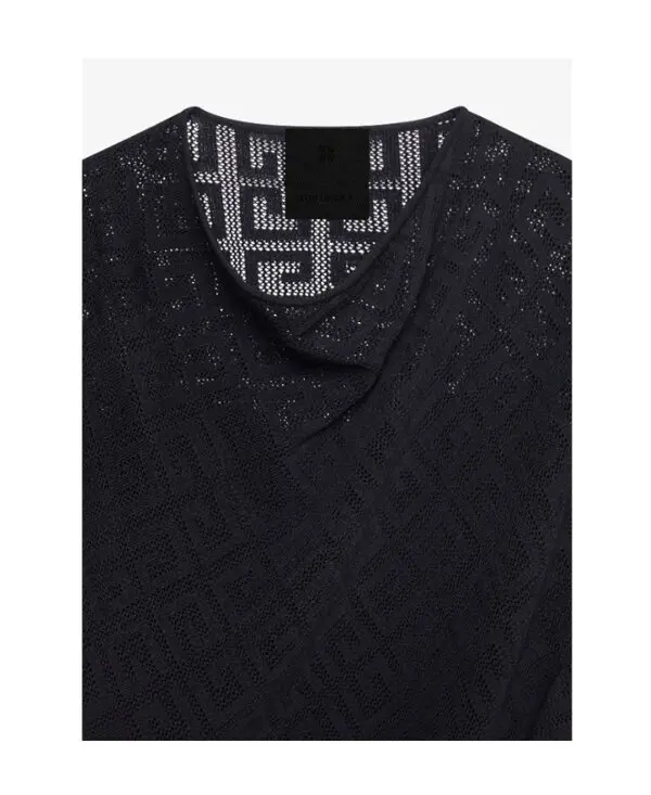 Givenchy 4g Jacquard Draped Top