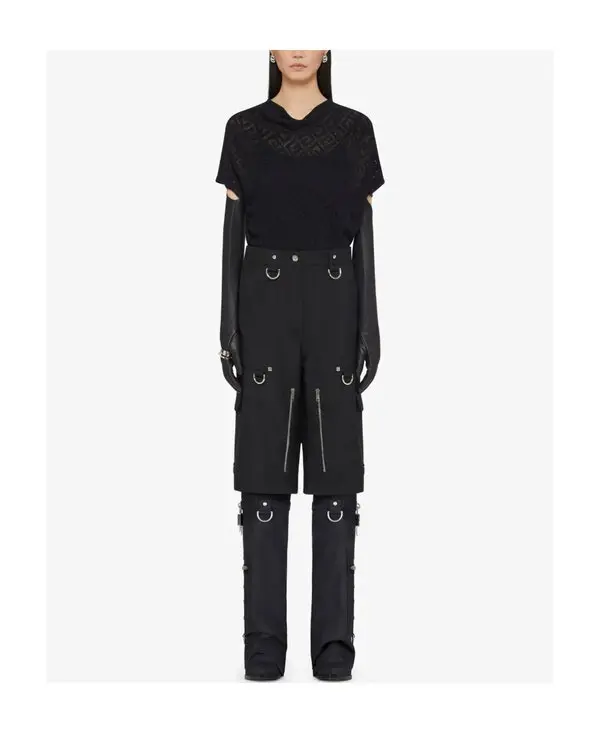 Givenchy 4g Jacquard Draped Top