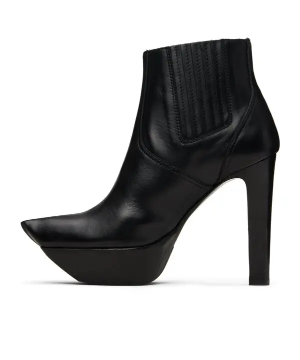 R13 Pointed Toe Platform High Heel Ankle Boots