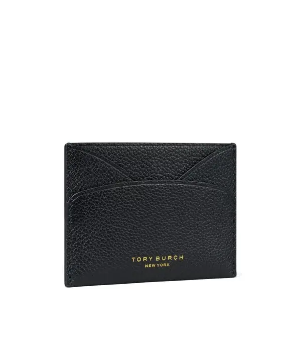 Tory Burch Romy Leather Card Holder - Black