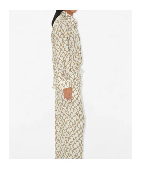 Burberry Nautical Knot Print Silk Shirt - Thatch