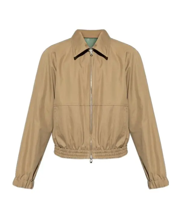 Dries Van Noten Zip-up Striped Reversible Jacket