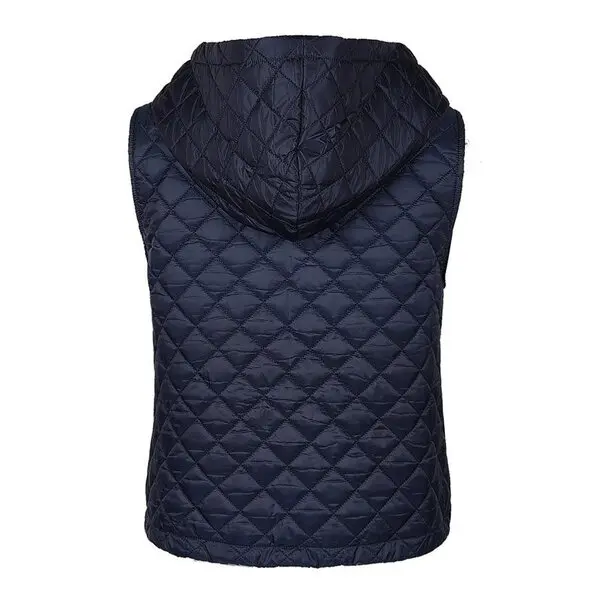 Max Mara Quilted Hooded Vest - Black