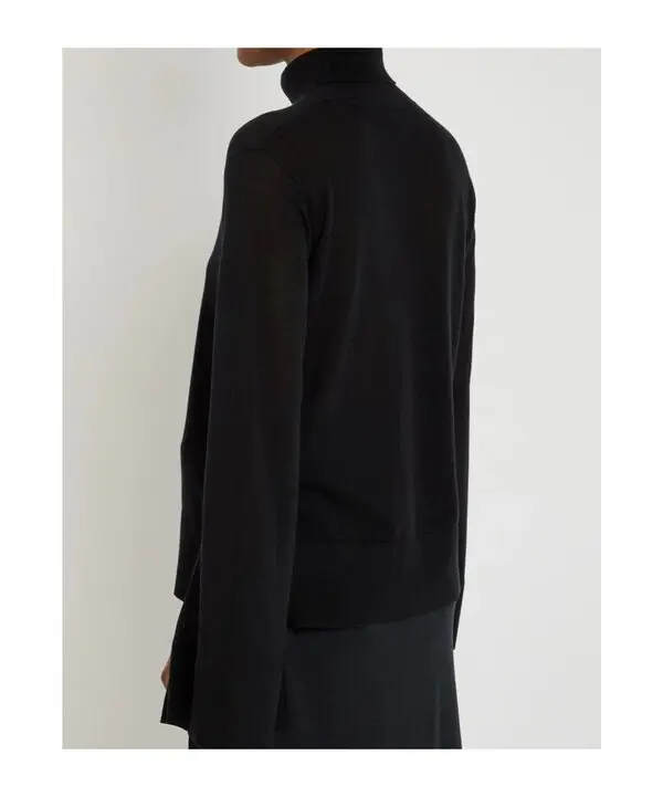 TOTEME High-neck Knitted Jumper With Side Slits