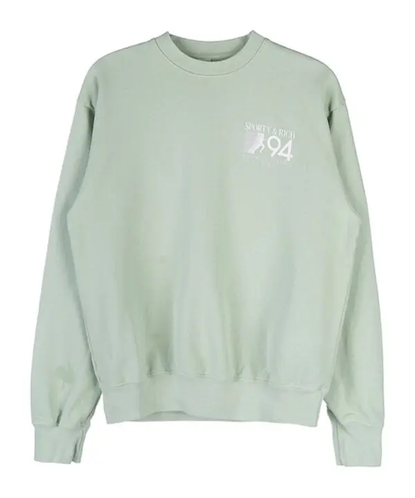 SPORTY  RICH Sporty & Rich Long-sleeved Sweater With Logo And Pattern