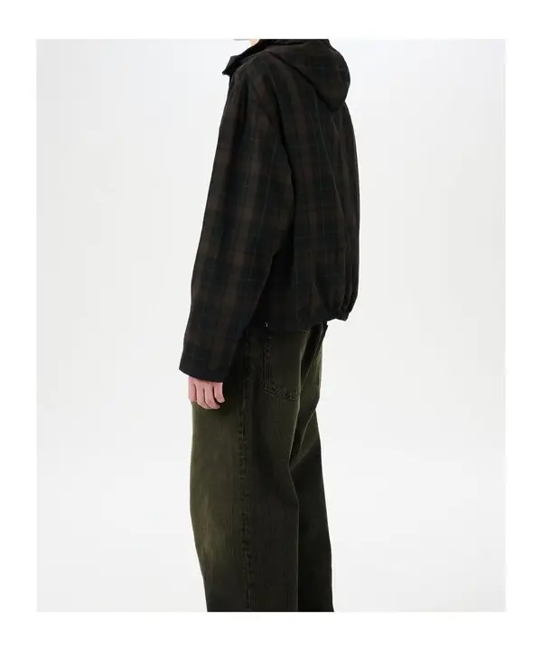 Our Legacy Check Hooded Zip-up Jacket - Black