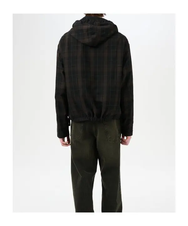 Our Legacy Check Hooded Zip-up Jacket - Black