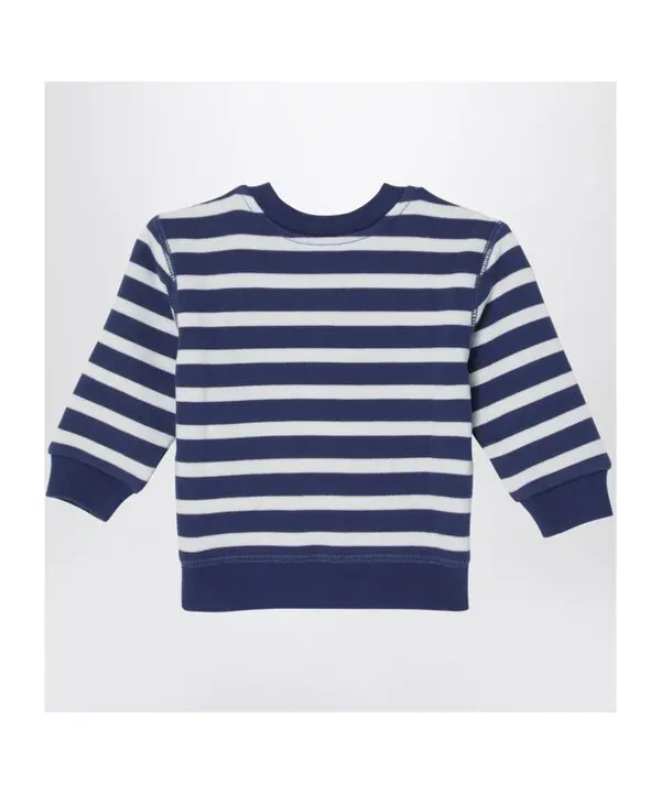 Ralph Lauren Polo Bear Striped Sweatshirt - Blue