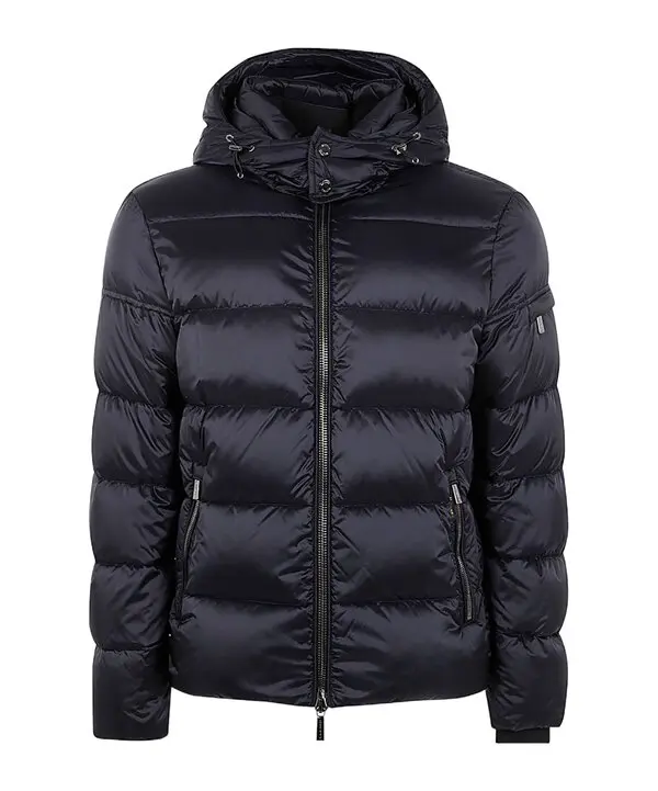 MOORER Padded Design Hooded Jacket