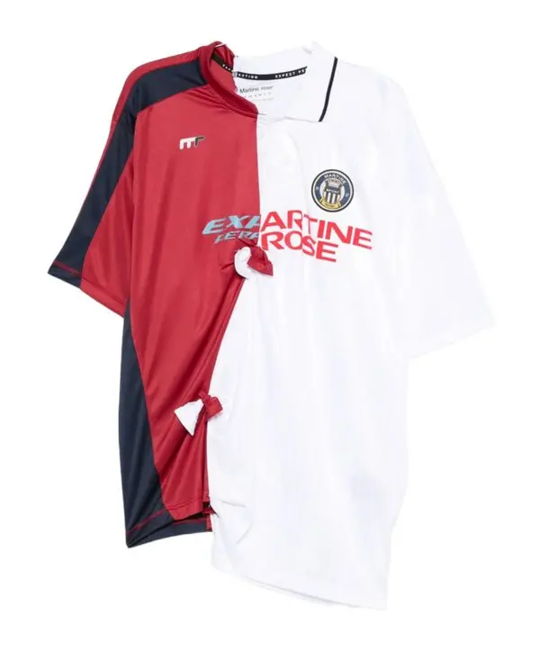 Martine Rose Collage Football Top - White