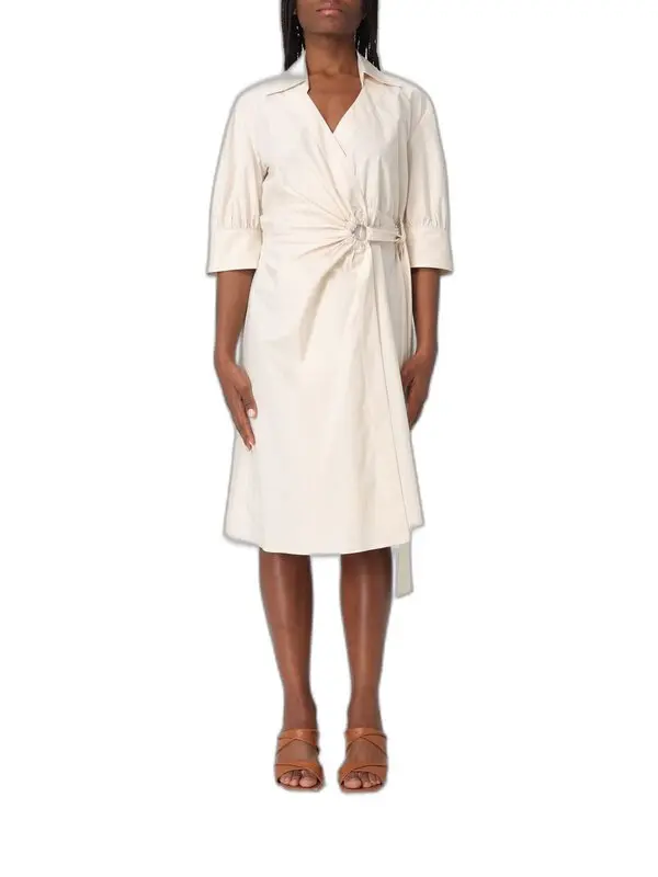 Pinko A-line Midi Wrap Dress - No