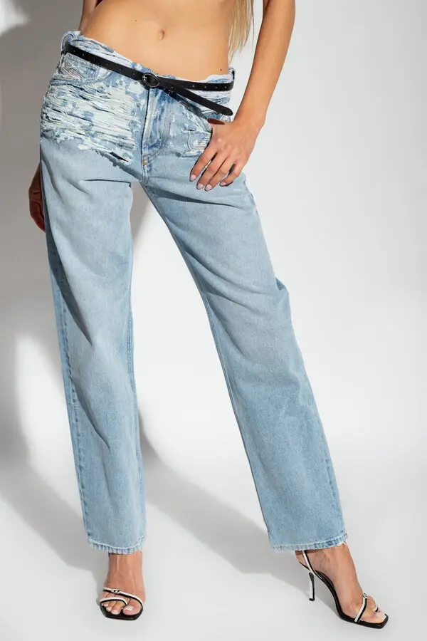 DIESEL® 2010 Straight-leg Distressed Jeans