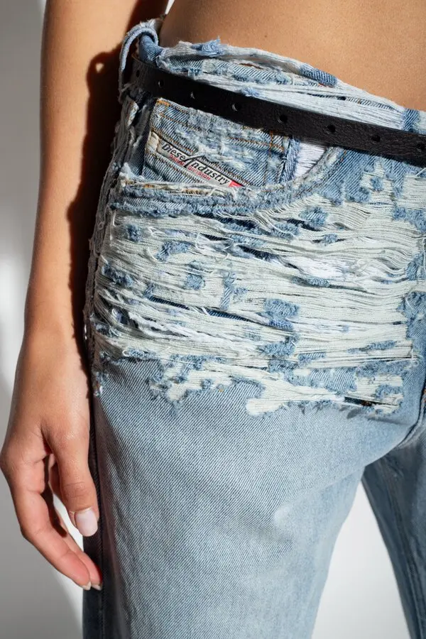 DIESEL® 2010 Straight-leg Distressed Jeans