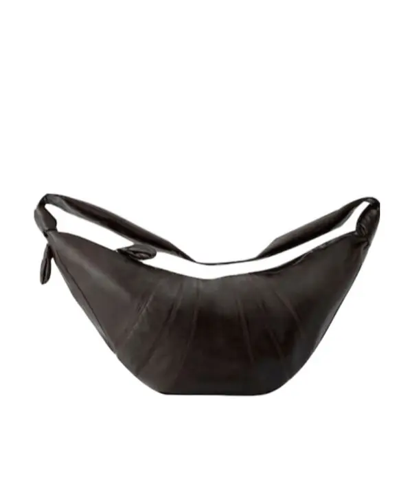 LEMAIRE Large Leather Shoulder Bag - Black