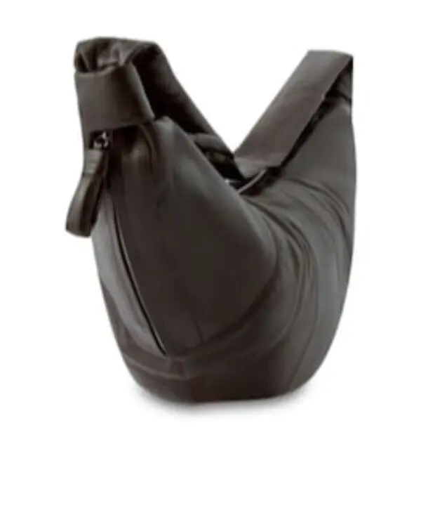 LEMAIRE Large Leather Shoulder Bag - Black