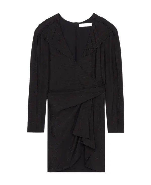 IRO PARIS Anokia Dress With V-neck And Long Sleeves