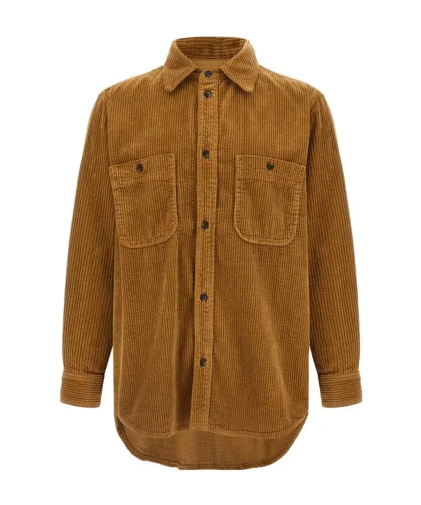Isabel Marant Étoile Nario Buttoned Corduroy Shirt - Camel