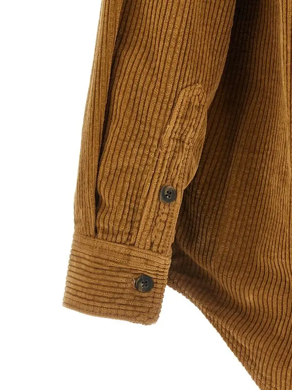 Isabel Marant Étoile Nario Buttoned Corduroy Shirt - Camel
