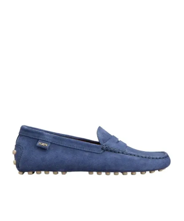 TOD'S Gommino Suede Loafers - Blue