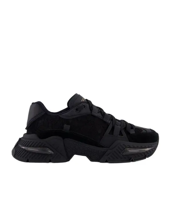 Dolce & Gabbana Airmaster Lace-detailed Sneakers - Black