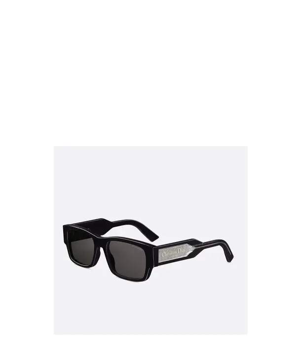 Dior Full-rimmed Sunglasses With Patterned Temples - Black
