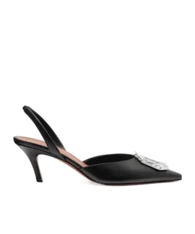 Amina Muaddi Slingback High Heel Sandals