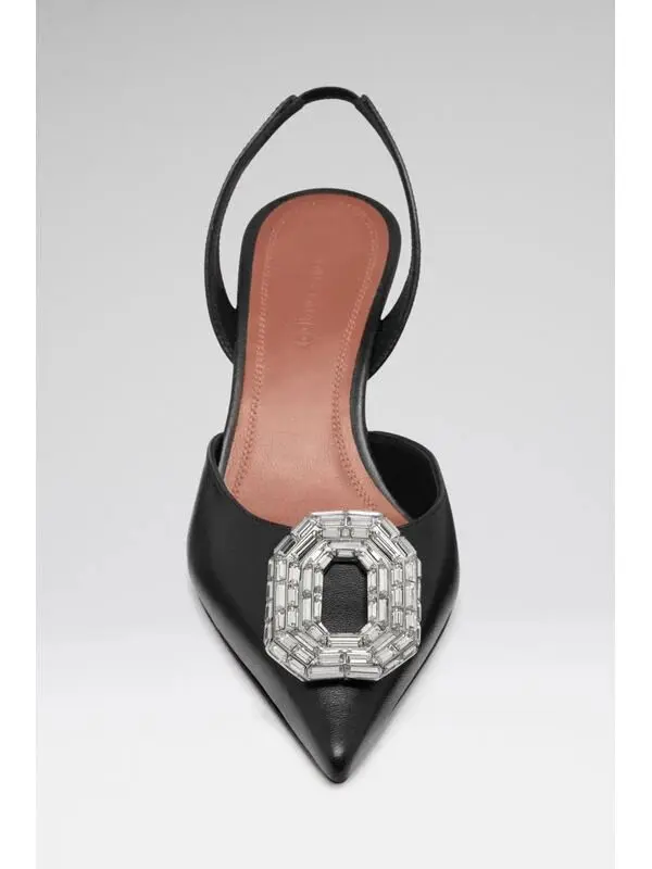 Amina Muaddi Slingback High Heel Sandals