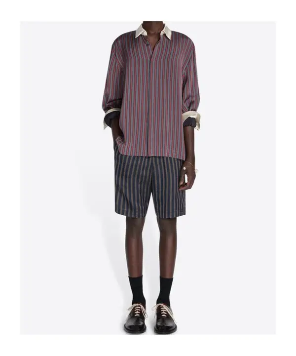 Dries Van Noten Long Sleeve Striped Shirt
