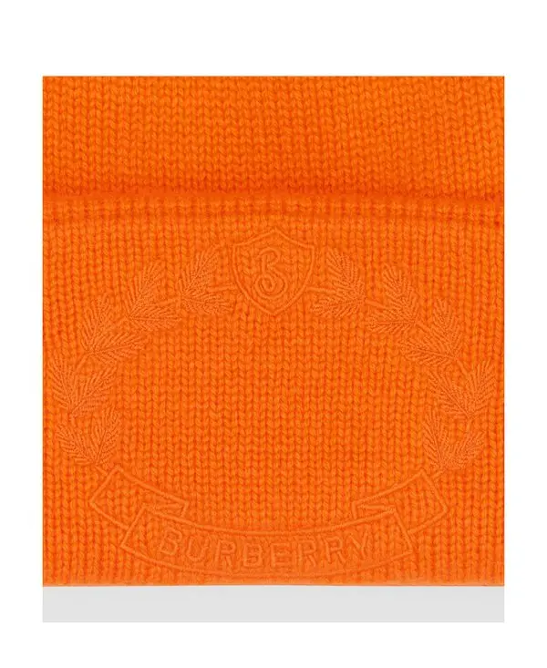 Burberry Crest-embroidered Cashmere Beanie
