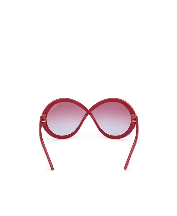 TOM FORD Oval Frame Sunglasses - Pink