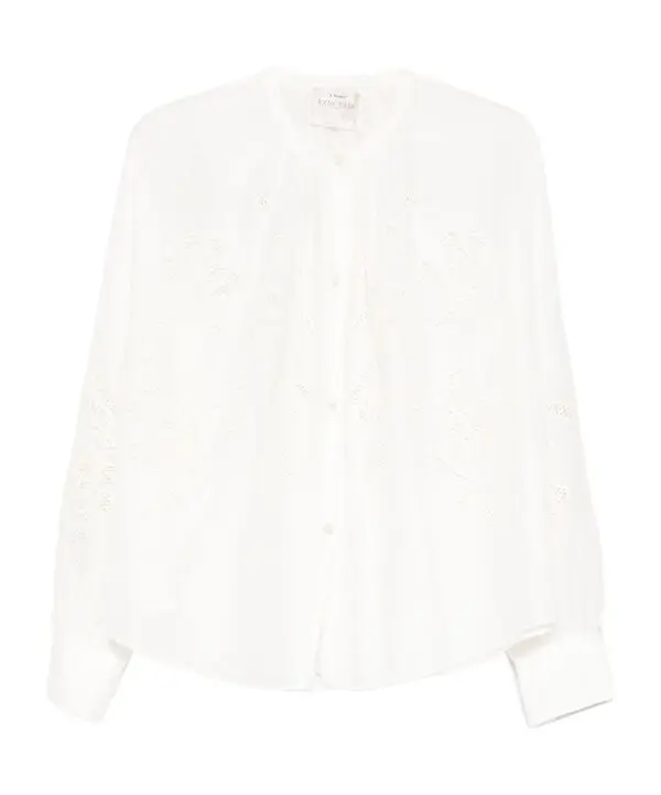 FORTE_FORTE Embroidered Blouse - Ivory
