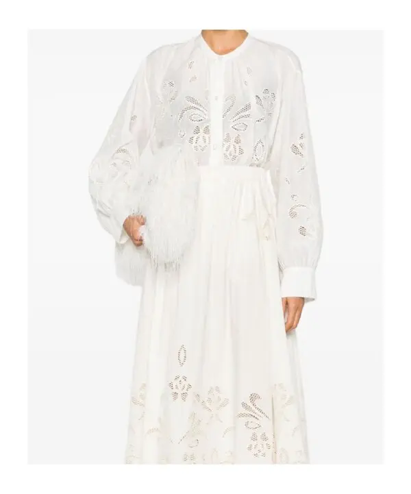 FORTE_FORTE Embroidered Blouse - Ivory