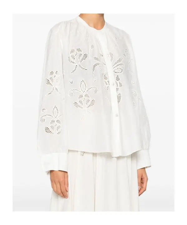 FORTE_FORTE Embroidered Blouse - Ivory