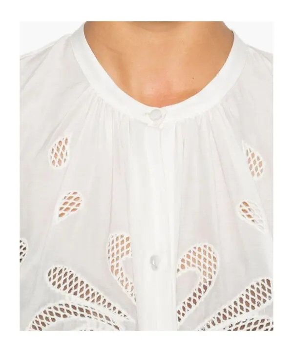 FORTE_FORTE Embroidered Blouse - Ivory