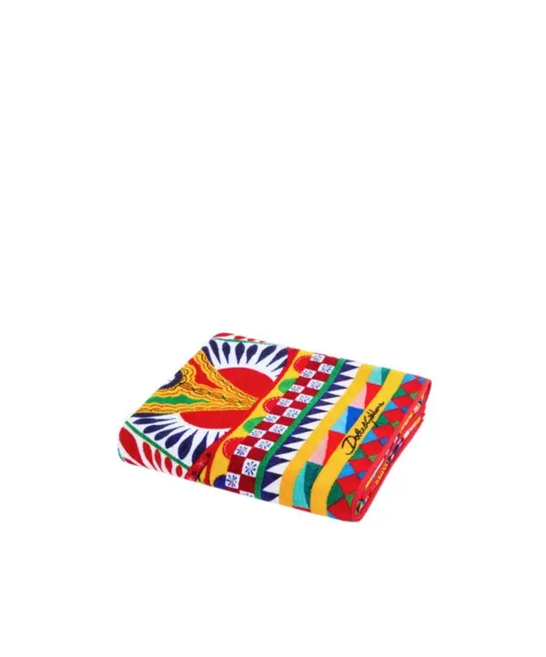 Dolce & Gabbana Printed Terry Bath Towel - Multicolor
