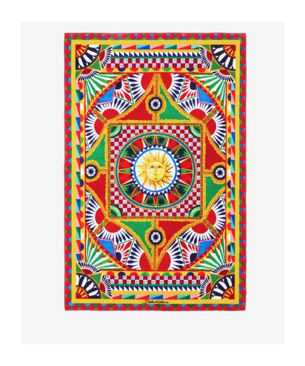 Dolce & Gabbana Printed Terry Bath Towel