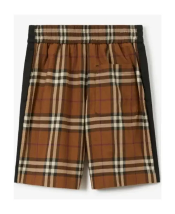 Burberry Check-print Panelled Shorts