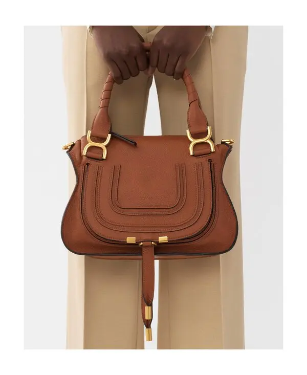 Chloé Marcie Small Tote Bag - Brown
